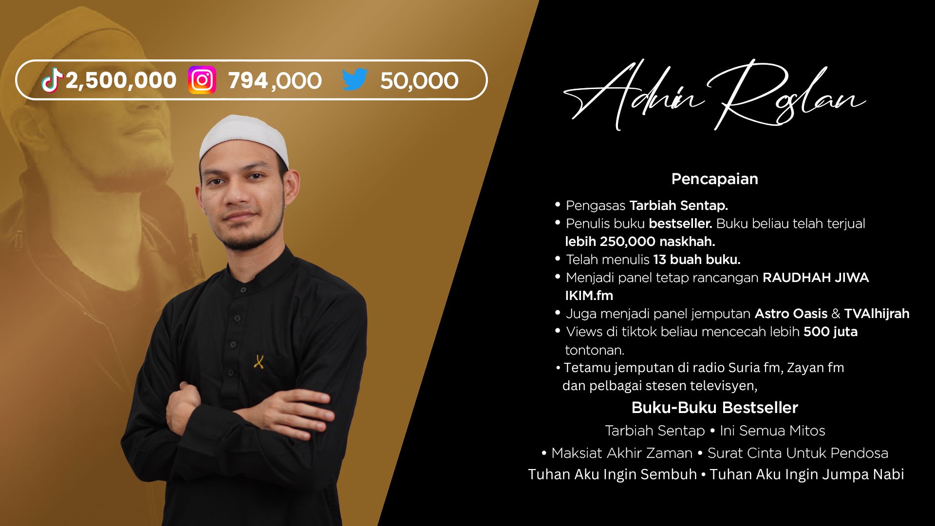 Dari Buku Kepada Lagu, Ustaz Adnin Muncul Dengan Single ‘Tuhan Aku ...